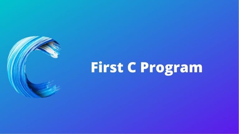 The First C Program - Programmingoneonone The First C Program - Programmingoneonone
