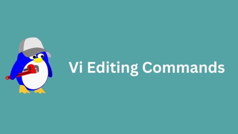 Vi Editing Commands For Linux Programmingoneonone